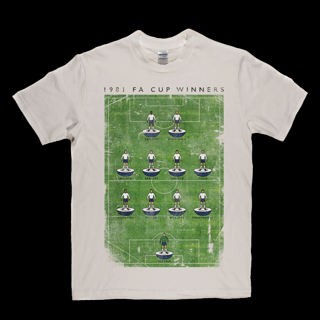 Spurs 1981 FA Cup Poster Regular T-Shirt – TShirts365 Shop